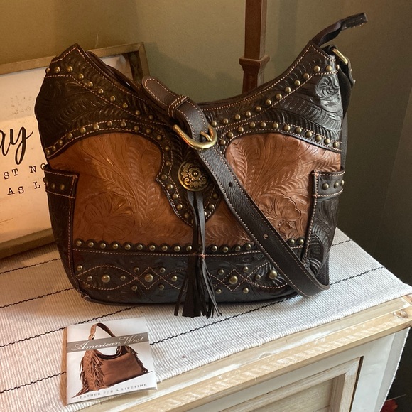 Bags | American West Leather Bag | Poshmark